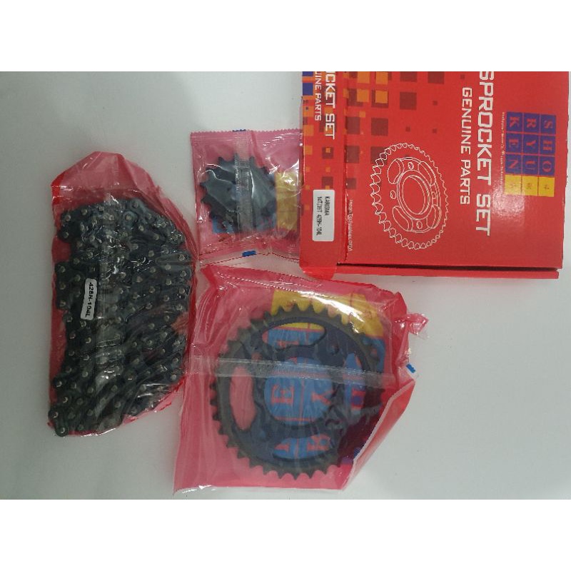 Jual GIR PAKET / GEAR SET MOTOR KARISMA SUPRA X 125 MEREK SHORYUKEN ...