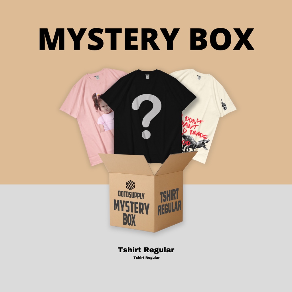Jual OOTDSUPPLY Mystery Box Reguler T-Shirt Unisex | Shopee Indonesia