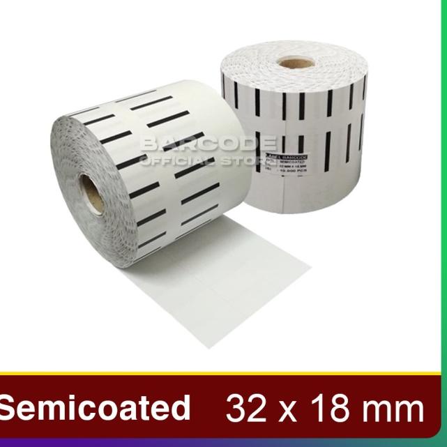 Jual LABEL PRINTER BARE 32X18MM - 32X18 MM - 3 LINE SEMICOATED ISI ...
