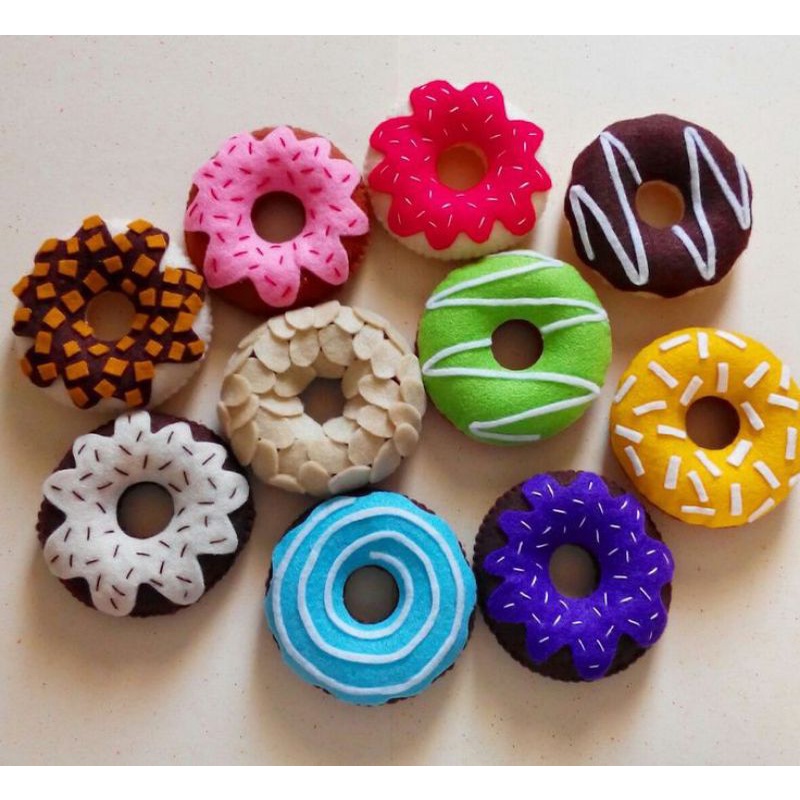 Jual mainan anak flanel donat | Shopee Indonesia
