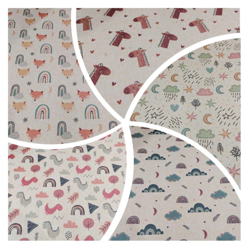 Jual kertas kado lucu murah, kertas kado craft unik | Shopee Indonesia