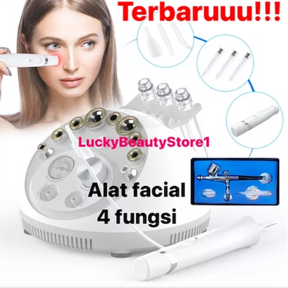 Jual 4 fungsi Microdermabrasion oxygen spray vacum komedo laser pijat ...
