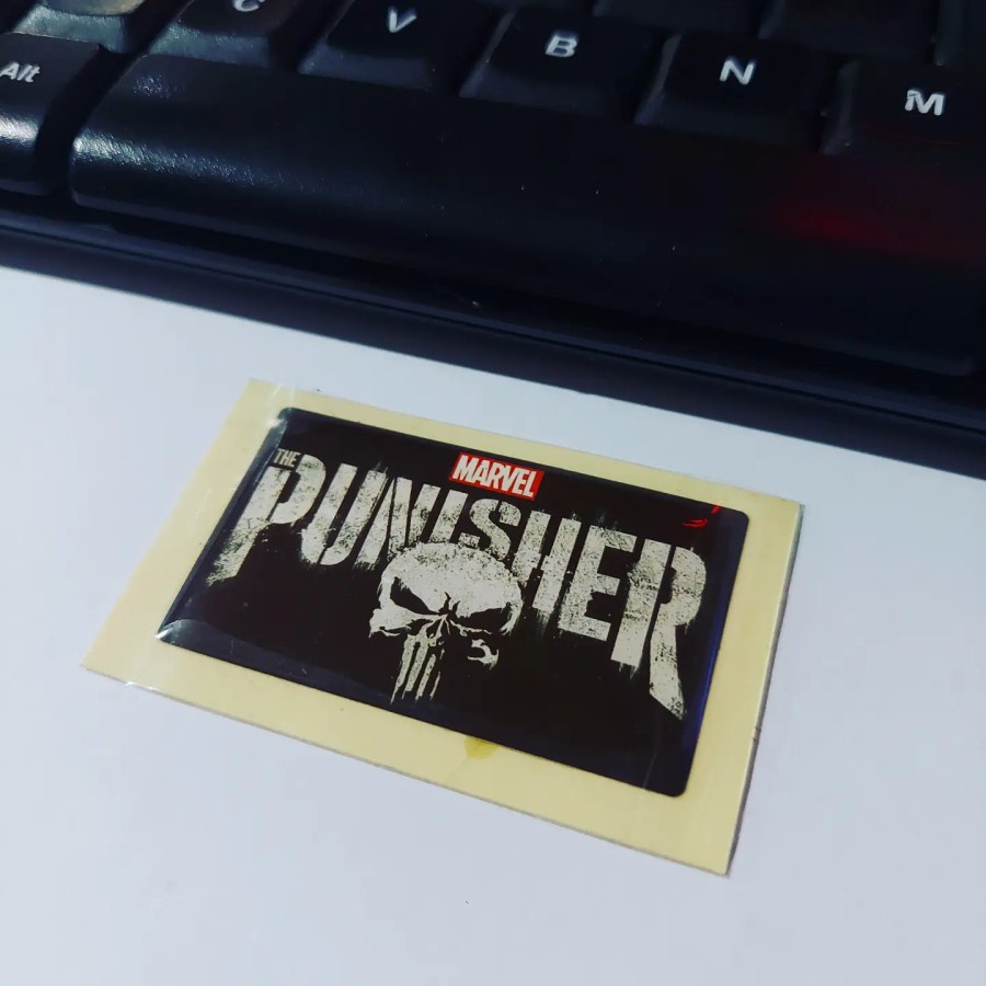 Jual Sticker Timbul Resin THE PUNISHER Stiker Lentur 3D marvel 5x3cm ...