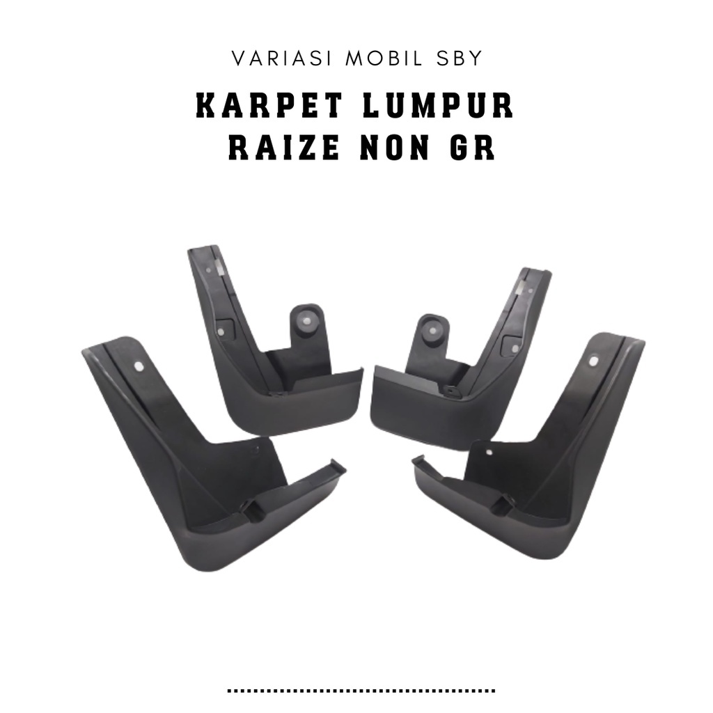 Jual Mud Guard Karpet Lumpur Toyota Raize Daihatsu Rocky 2021 2022 2023 ...