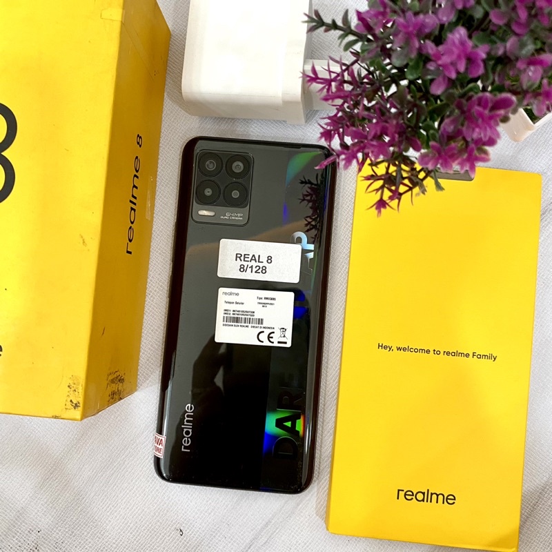 Jual Realme 8 Ram 8 rom 128 Gb original fullset bergaransi resmi second mulus pilihan | Shopee ...