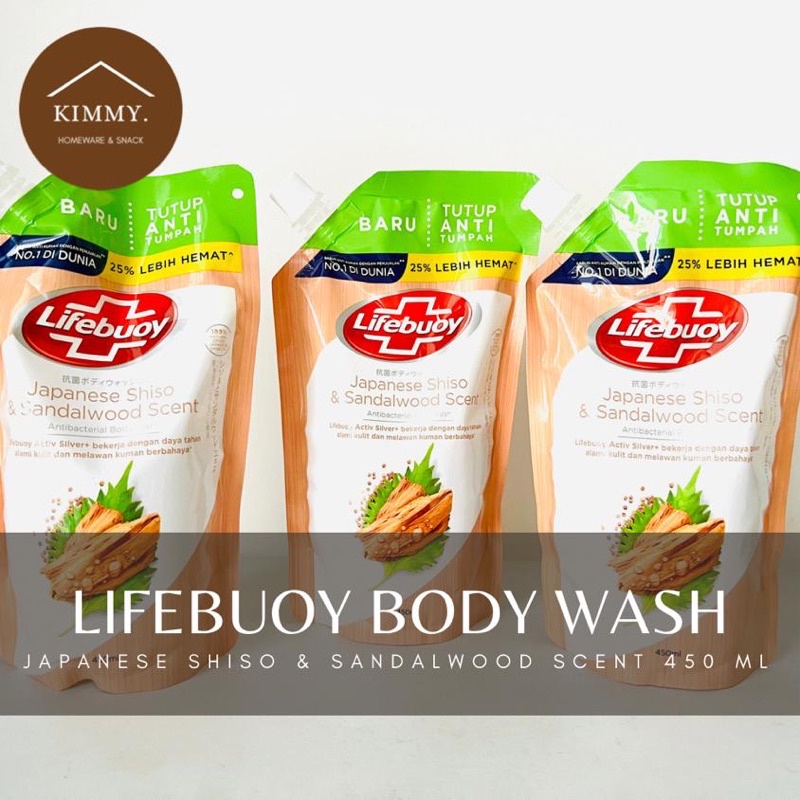 Jual LIFEBUOY JAPANESE SHISO & SANDALWOOD SCENT 450 ML / LIFEBUOY BODY ...