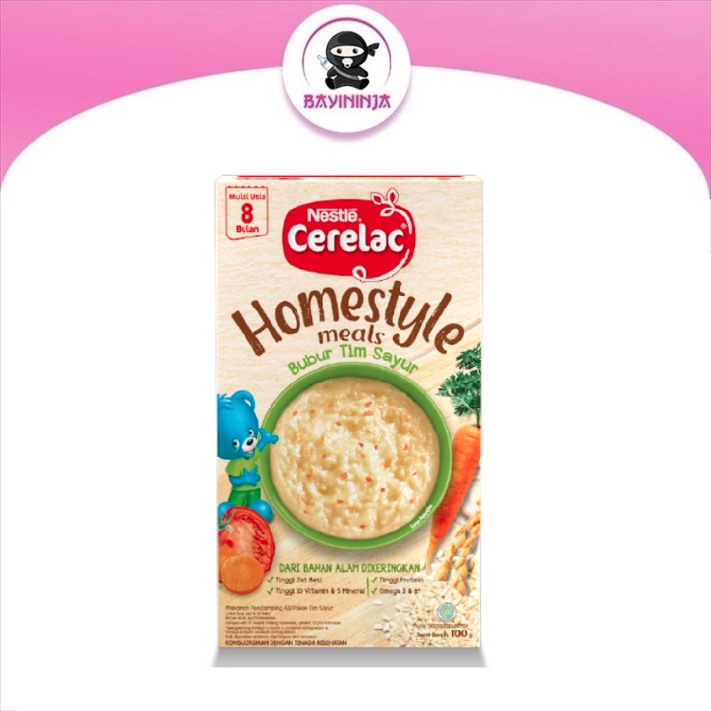 Jual NESTLE CERELAC Homestyle Meals Bubur Bayi 100 g | Shopee Indonesia