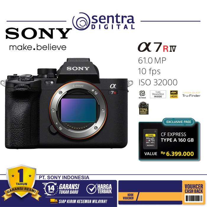 Jual Sony A7RV Sony a7R5 Sony A7R V Mirrorless Camera Body Only | Shopee Indonesia