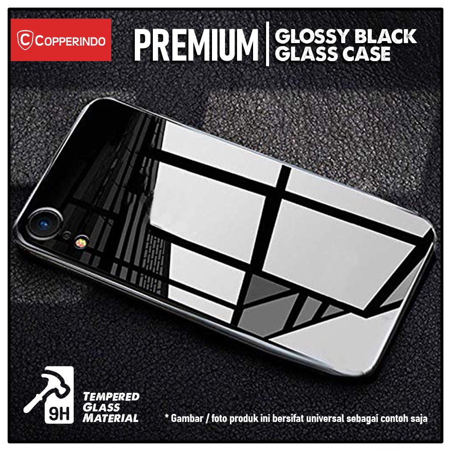 Jual COPPER iPhone XS Max - Premium Glass Case | Glossy Black | Shopee ...