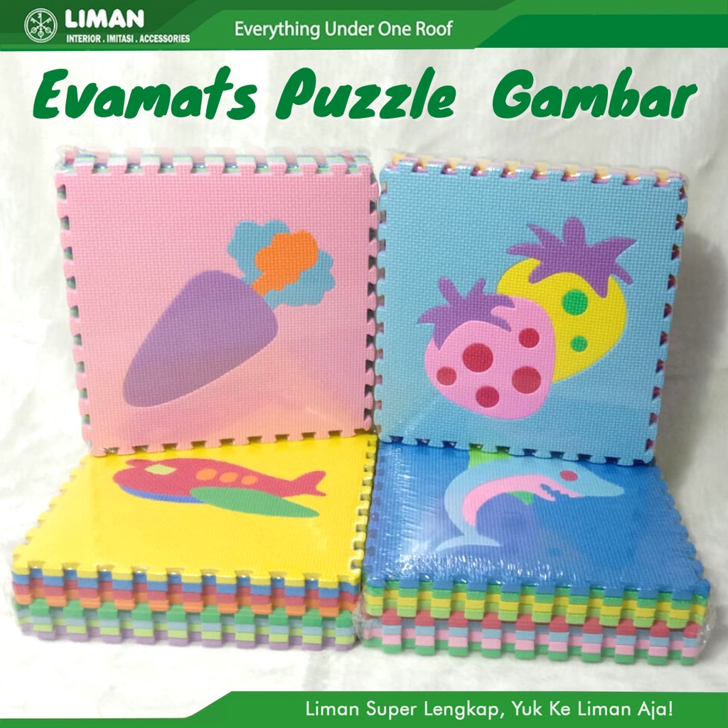 Jual Evamat Playmate Matras Puzzle Karpet Matras Playmat Bayi Anak Motif Ukuran 30x30 cm (8 ...