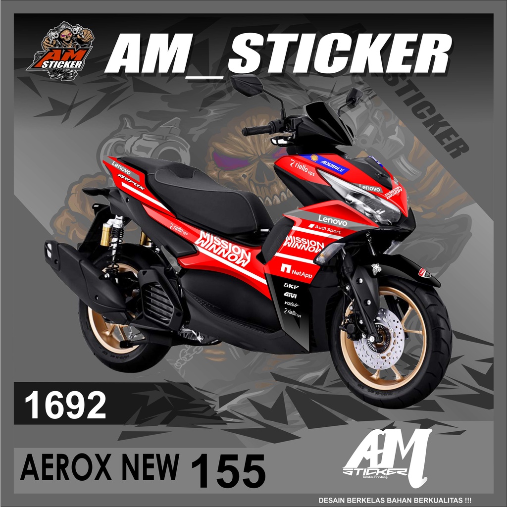 Jual Stiker Costum Decal Aerox 155 full body Lis Variasi Motor Aerox ...