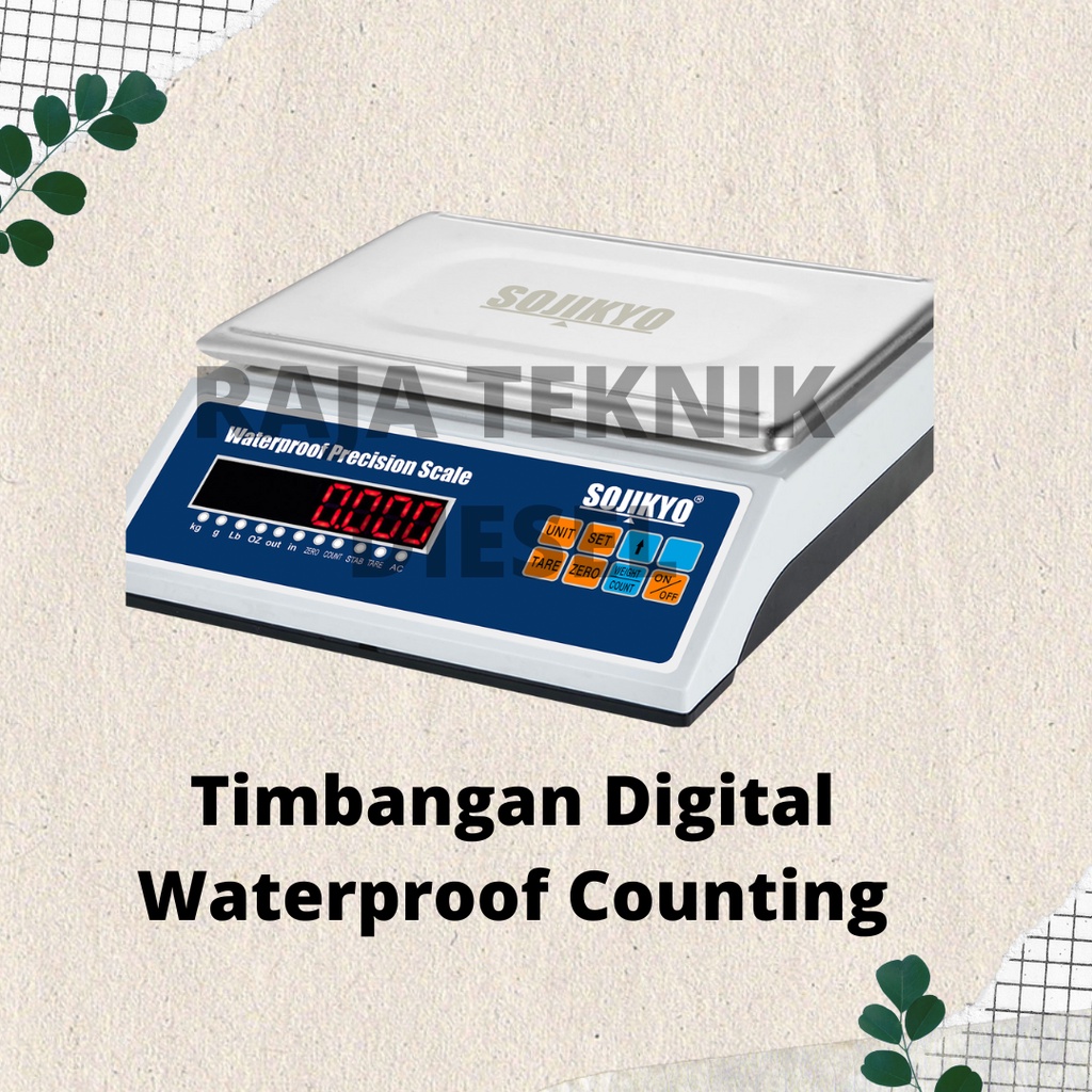Jual Timbangan Digital Waterproof Counting Sojikyo CS-WP 6kg, 15kg & 30kg | Shopee Indonesia