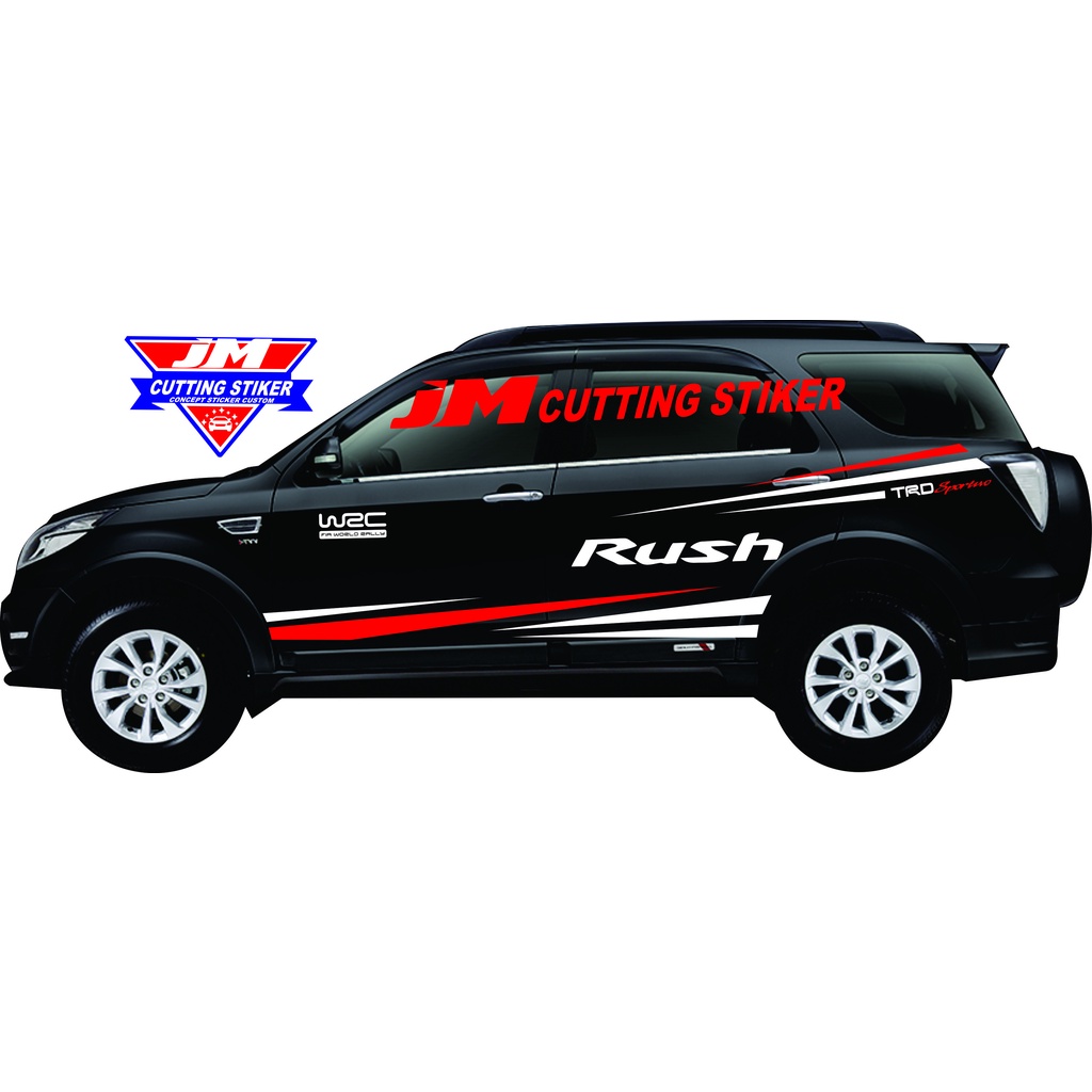 Jual Stiker mobil toyota rush cutting stiker list body mobil rush ...