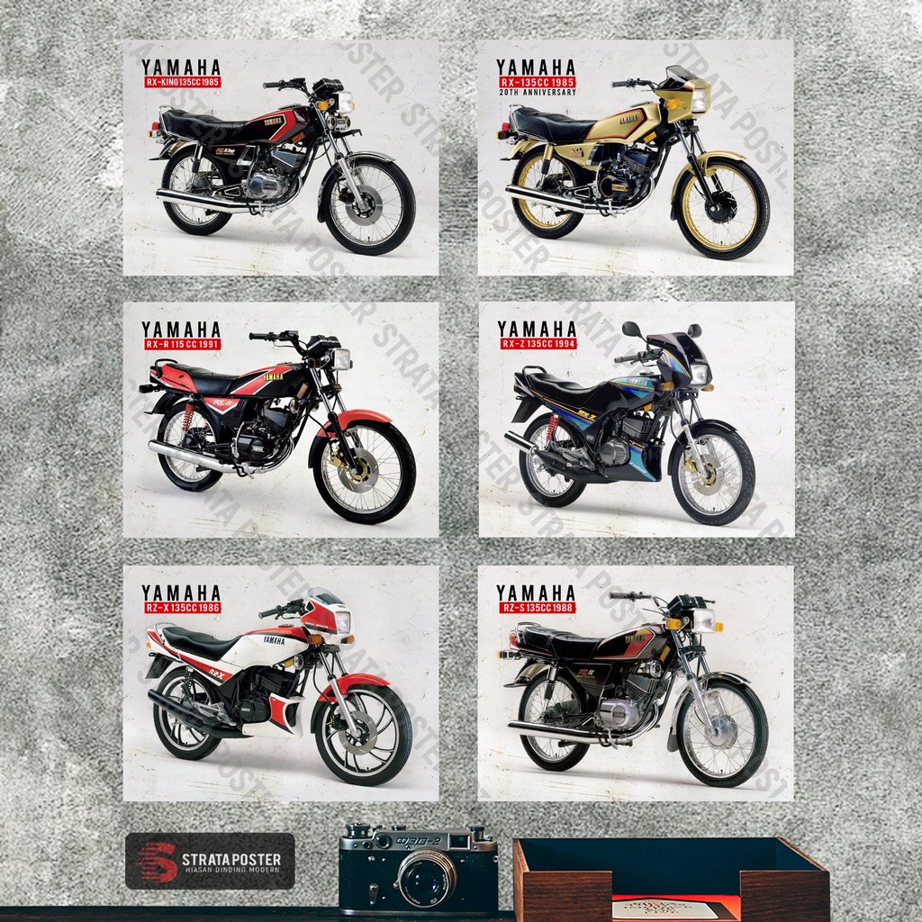 Jual Rx king Hiasan dinding motor Poster otomotif Dekorasi ruangan Wall ...