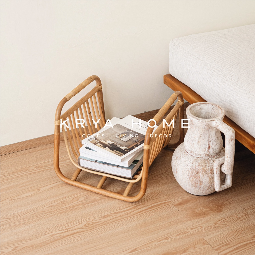 Jual KRYA HOME Rak Majalah Rattan - Rattan Rack Magazine - LAYA ...