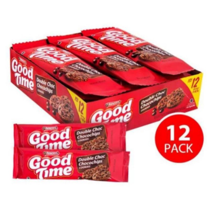 Jual Good Time Double Choc Chocochips 26gr X 12pcs | Shopee Indonesia