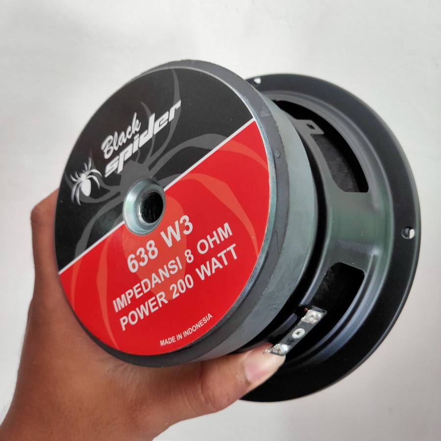 Jual Speaker Blackspider 6 inch Midle Black Spider 638 W3 6" Terbaik ...