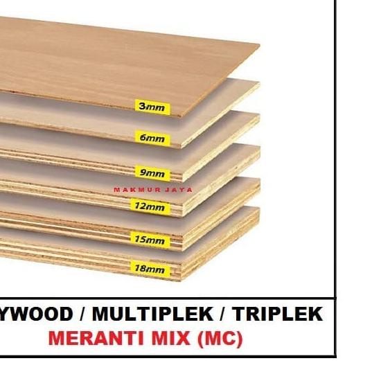 Jual MERANTI MC 12mm Super Triplek / Plywood / Multiplek | Shopee Indonesia