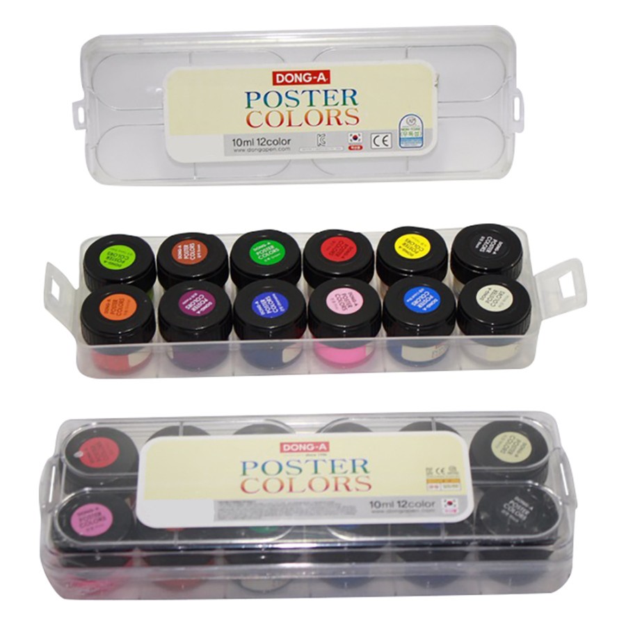 Jual Poster Color Dong-A / Cat Air Dong-A 12 warna/set 15 ml 10 ml ...
