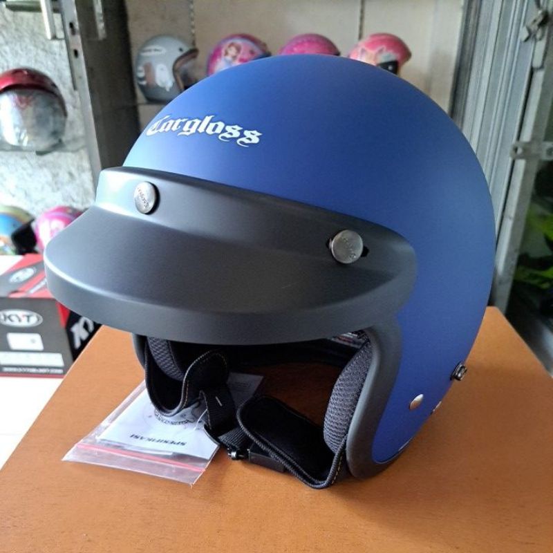 Jual HELM CARGLOSS CFM ORIGINAL BIRU DOFF | Shopee Indonesia