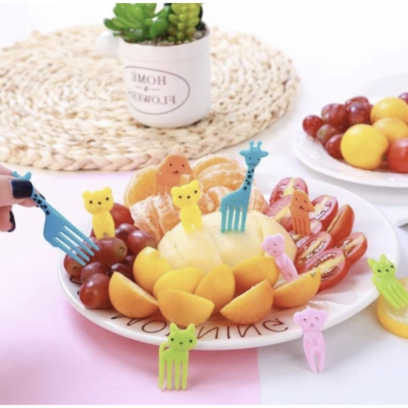 Jual Tusukan Bento / Bento Food Pick / Garpu Bento Anak 10 pcs | Shopee ...