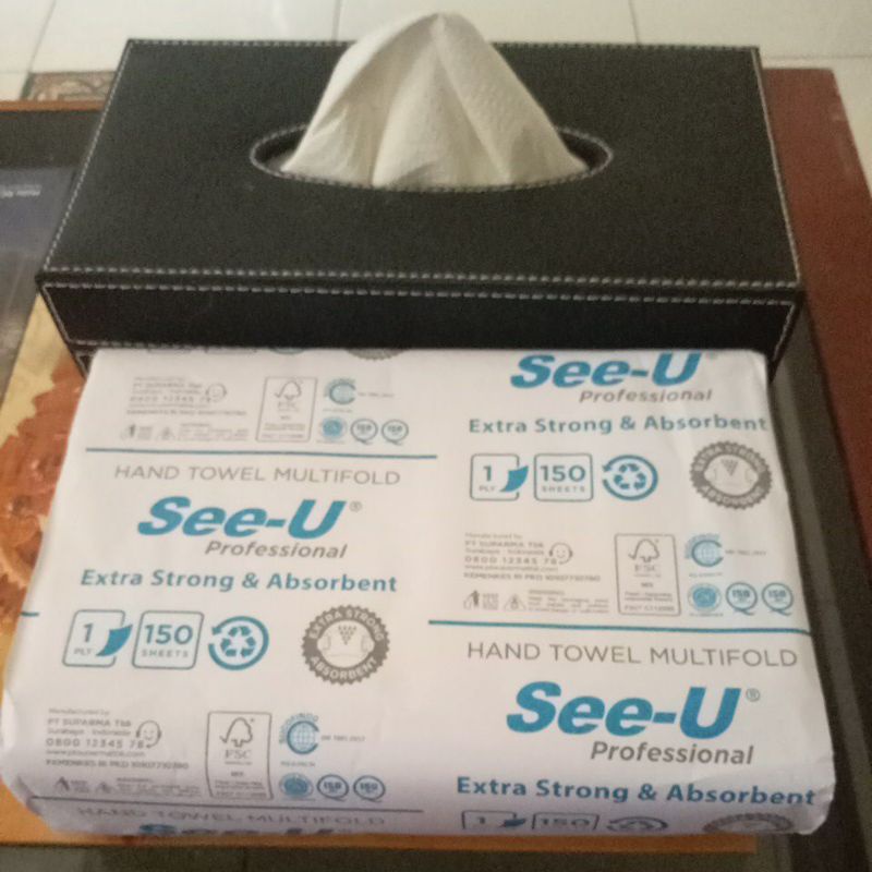 Jual Tissue hand towel multifold See-U 1ply 150 sheets | Shopee Indonesia