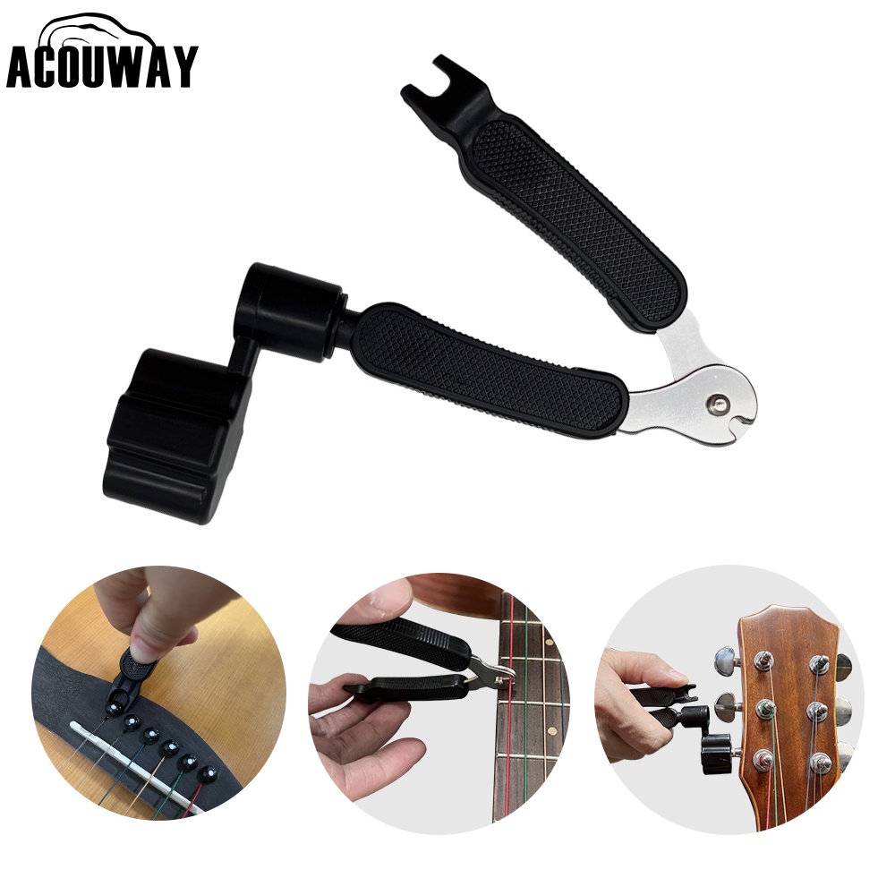 Jual Alat Pemutar Senar 3 in 1 String Winder Cutter Bridge Pin Puller ...