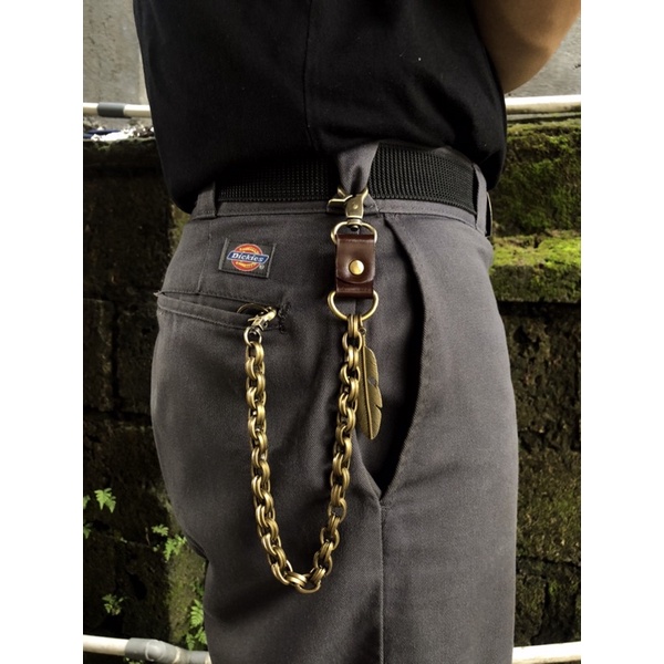 Jual Double Chain Wallet Leather Hook with ACC / Rantai Dompet Kulit ...