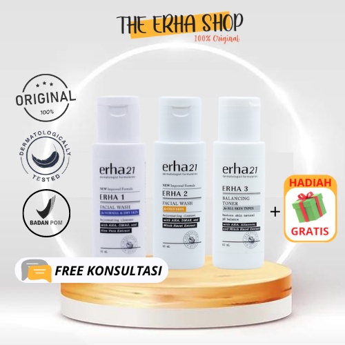 Jual ERHA21 1 FACIAL WASH FOR NORMAL SKIN 60ML | ERHA 2 FACIAL WASH FOR ...