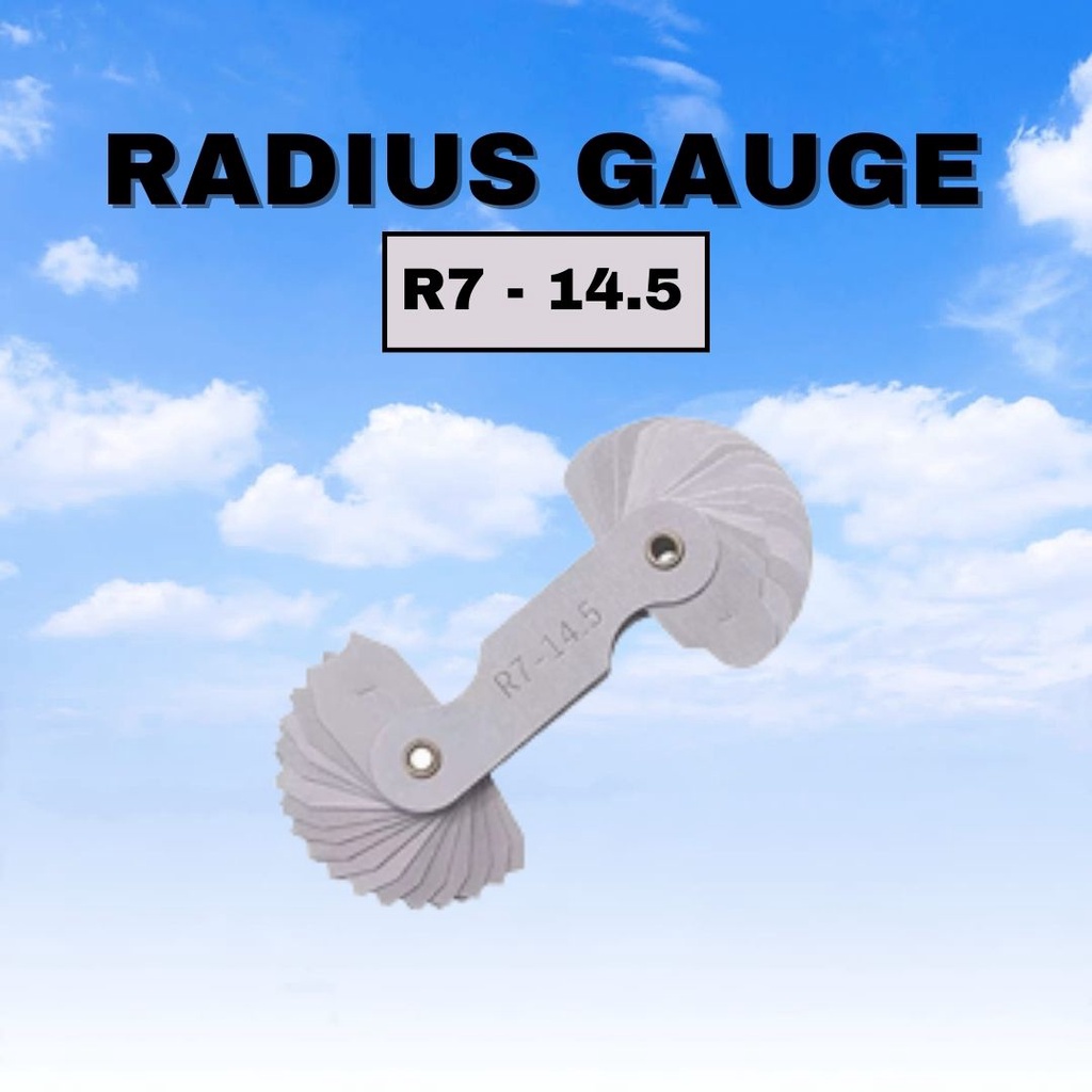 Jual Radius gauge mal radius R1 sampai R100 | Shopee Indonesia