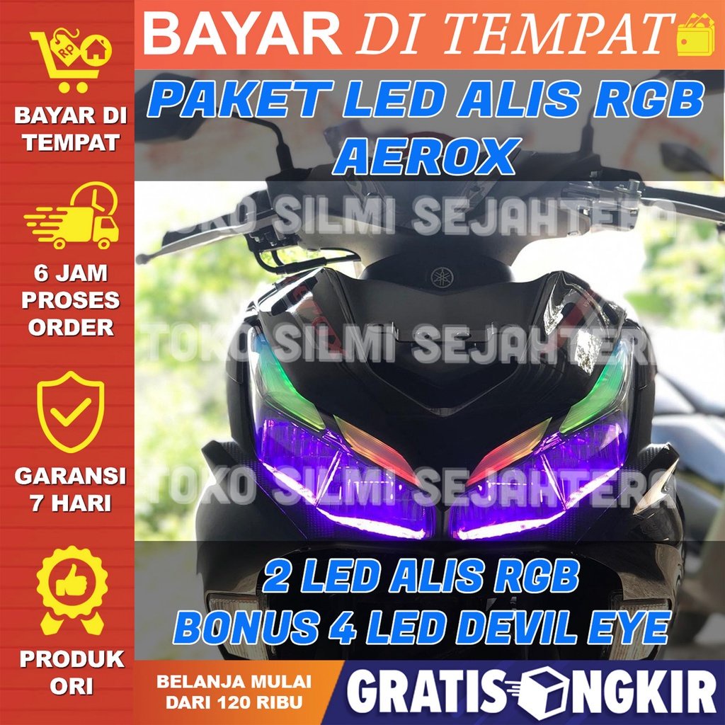 Jual PAKETAN LAMPU ALIS RGB AEROX BONUS DEVIL EYE LAMPU ALIS RUNNING ... Jual PAKETAN LAMPU ALIS RGB AEROX BONUS DEVIL EYE LAMPU ALIS RUNNING ...