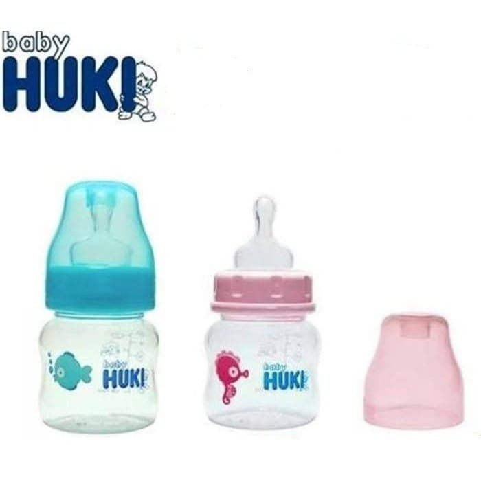 Jual Botol Susu Kecil Huki 60ml / HUKI BABY Bottle Standar Shaped 60ml ...