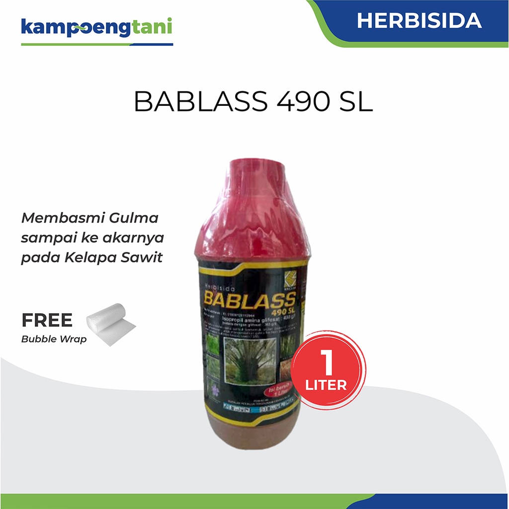 Jual Bablass 1 Liter Herbisida Sistemik Obat Rumput BABLASS 490 SL ...