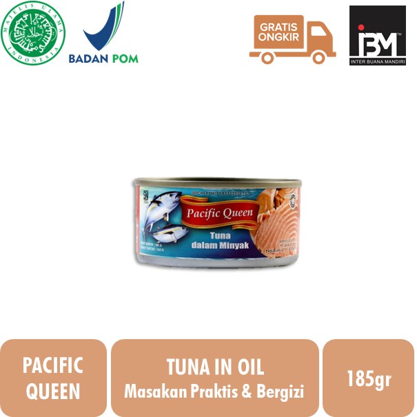 Jual Pacific Queen Tuna in Oil / Tuna Kaleng 185gr | Shopee Indonesia