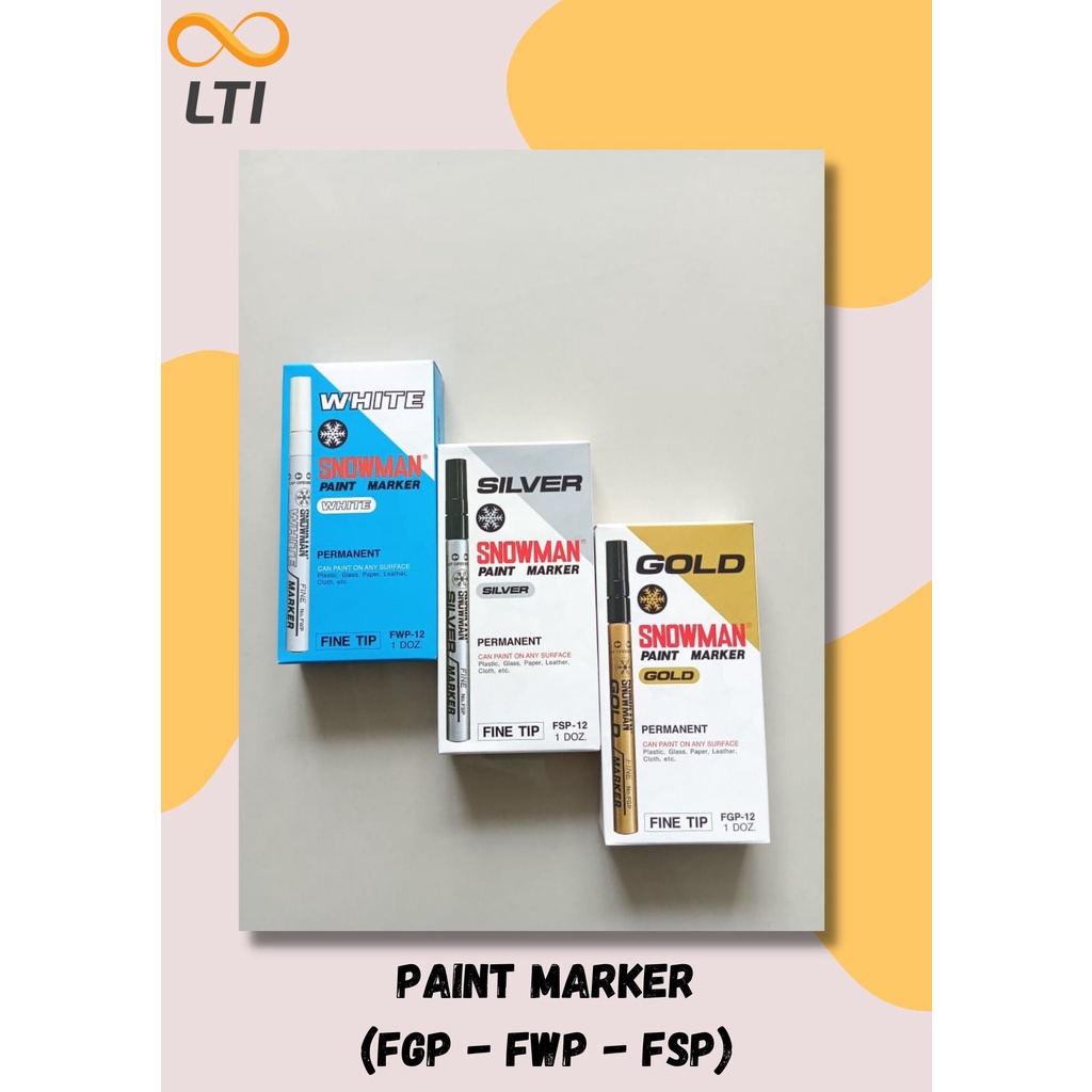 Jual Snowman Paint marker Fine Tip / LSN - HEMAT | Shopee Indonesia