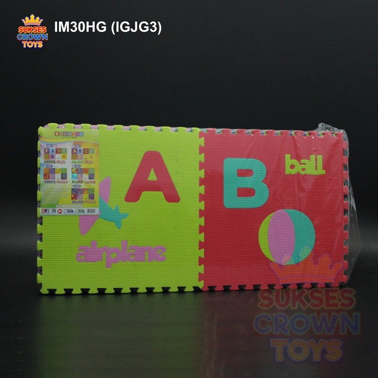 Jual EVA MAT PUZZLE MATRAS EVA PUZZLE HURUF GAMBAR 26PC - MAINAN ANAK ...