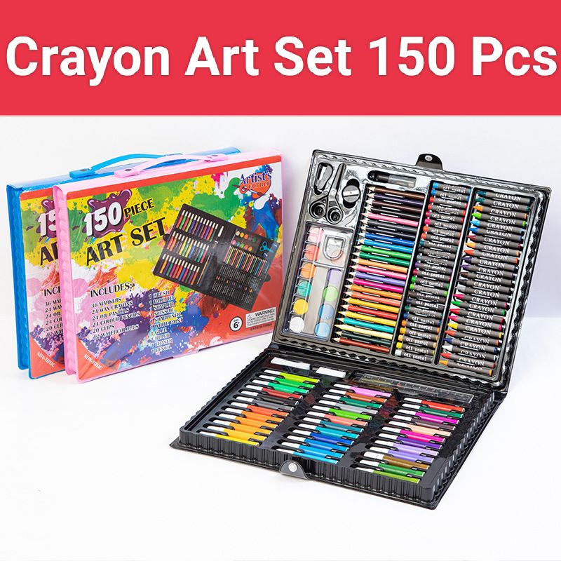 Jual 「Skylo🇲🇨」Crayon Art Set 150 Pcs/Art Set 150 Pensil Warna/Crayon ...
