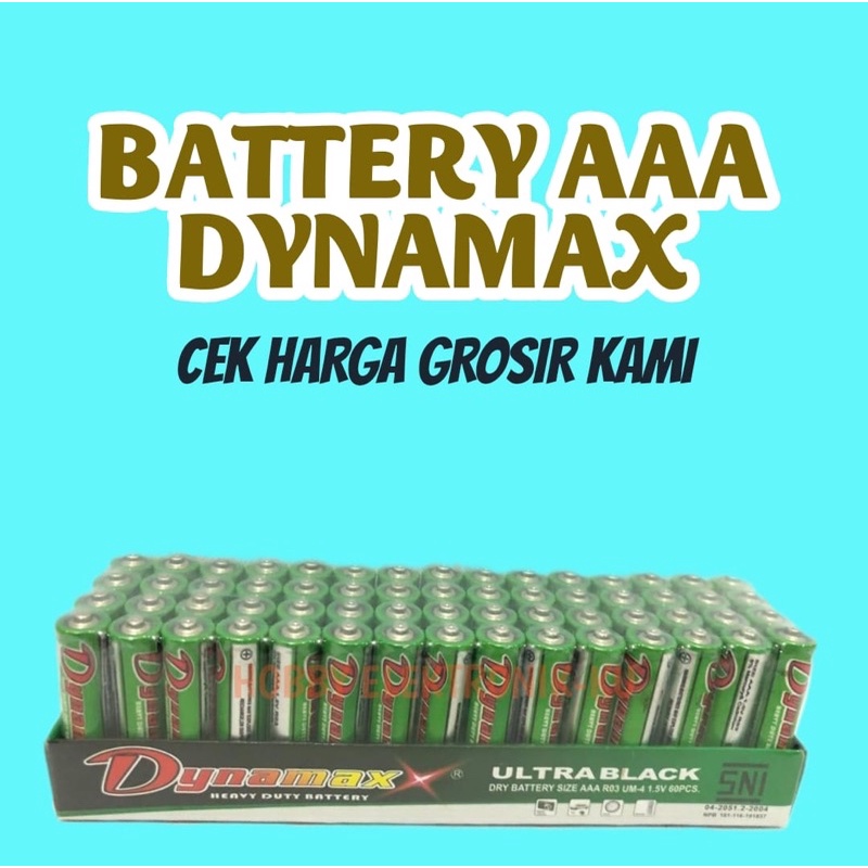 Jual BATERAI AAA DYNAMAX (4PCS) | Shopee Indonesia