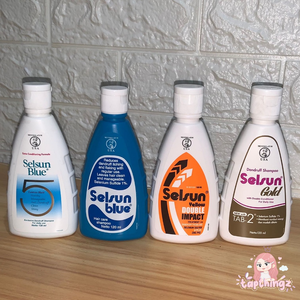 Jual SELSUN Blue / Blue 5 / Gold / Shampoo Yellow Double Impact 100 ml ...
