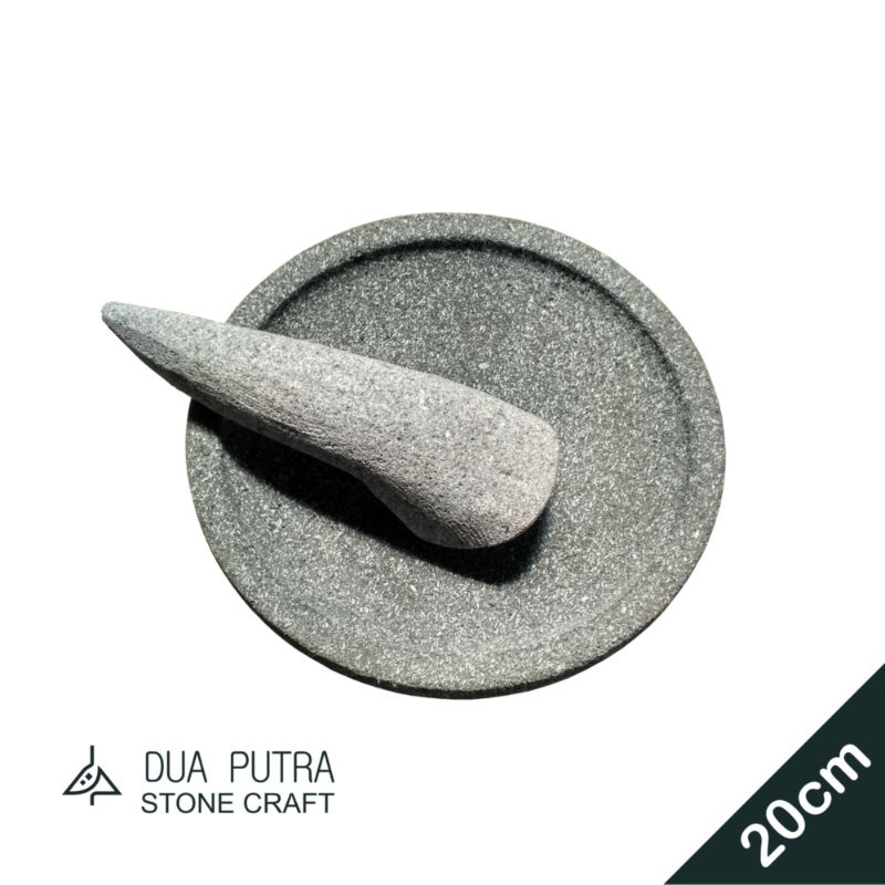 Jual Cobek Batu Asli Muntilan (ukuran 19/20 cm + Munthu/ulekan ...