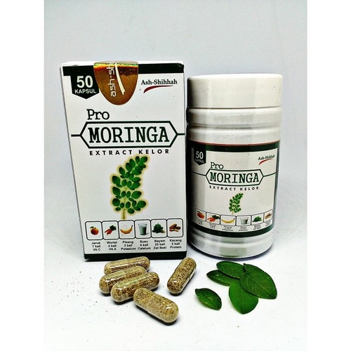 Jual Pro Moringa Kapsul Ekstrak Daun Kelor Ash Shihhah - 50 Kapsul ...