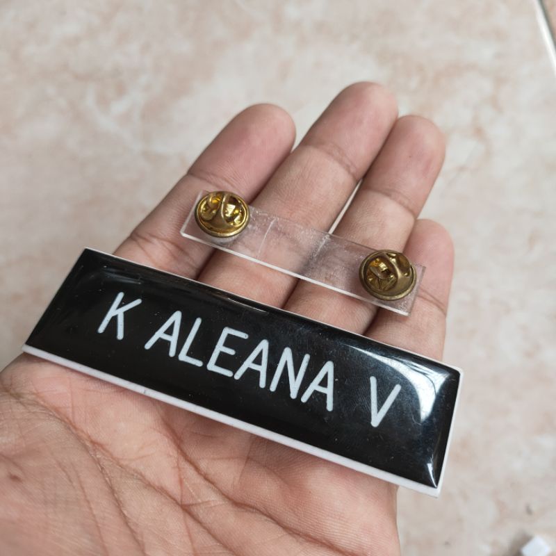 Jual Nametag PNS / Nametag Akrilik Glossy / Nametag Gravir / Nametag ...
