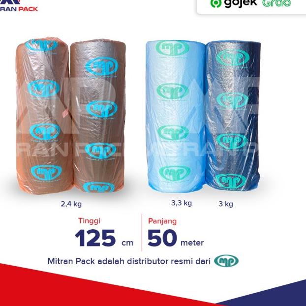 Jual Bubble Wrap Muliapack 125 cm x 50 meter Bening Hitam - Hitam, 2,4 kg | Shopee Indonesia