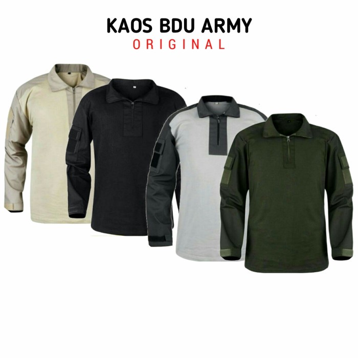 Jual Seragam Driver Kaos Bdu Army Original Kaos Bdu Tactical Lengan Panjang | Shopee Indonesia
