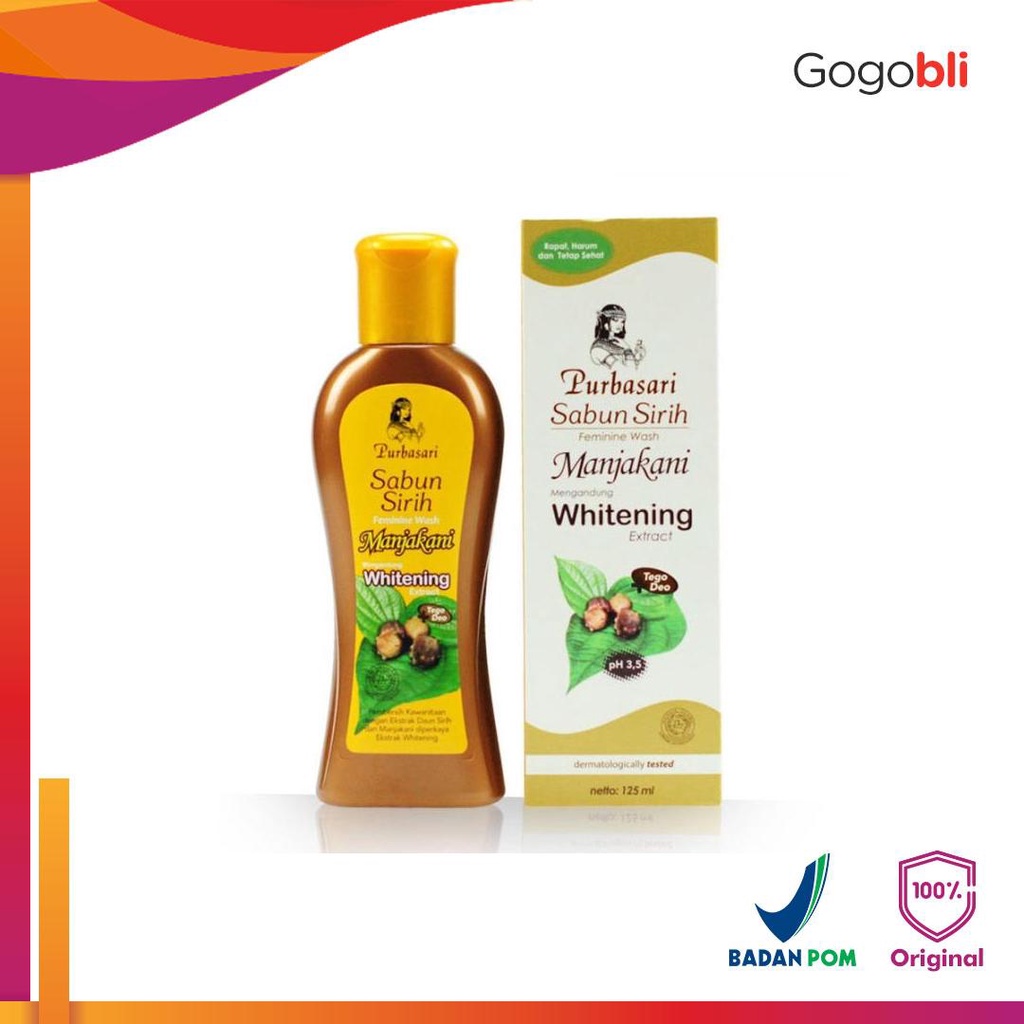Jual Purbasari Sabun Sirih Manjakani Plus Whitening 125ml | Shopee ...