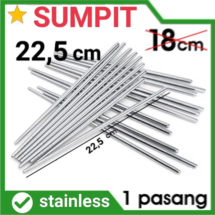 Jual ~ PIYOSHI08 ~ Sumpit Stainless Steel Alat Makan Praktis Anti Karat ...