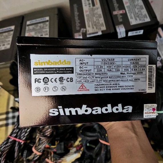 Jual psu pure simbadda 500w dr-8500btx | Shopee Indonesia