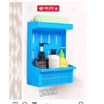 Jual Rak shampoo plastik/caddy stand lion star | Shopee Indonesia
