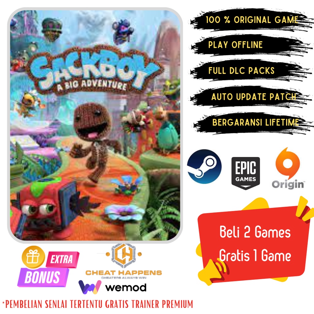 Jual Sackboy: A Big Adventure - Game PC Original Offline Only | Shopee ...
