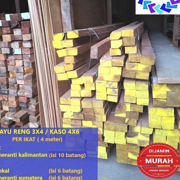 Jual KAYU RENG 3X4 KASO 4X6 PER IKAT / IKATAN - KASO 4X6 MRANTI ...